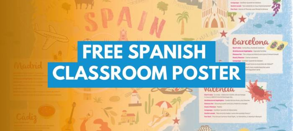 Free Classroom Map of Spain | Explore Spanish Culture - Voyager School ...